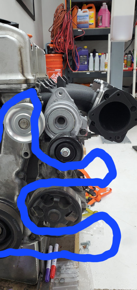 RWD K Series Swap Relocation Idler Pulley